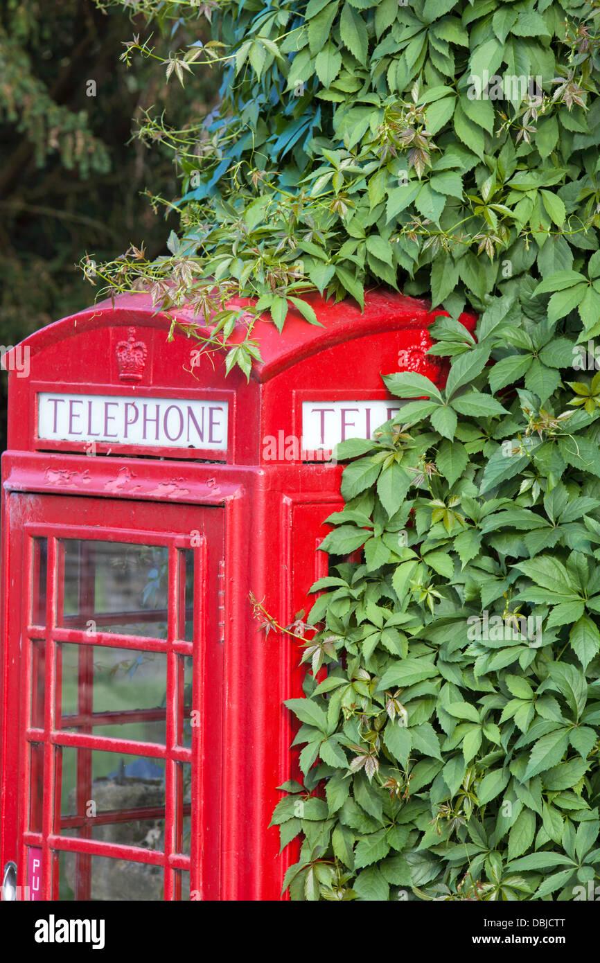 Traditional British red telephone box, England, UK Stock Photo - Alamy