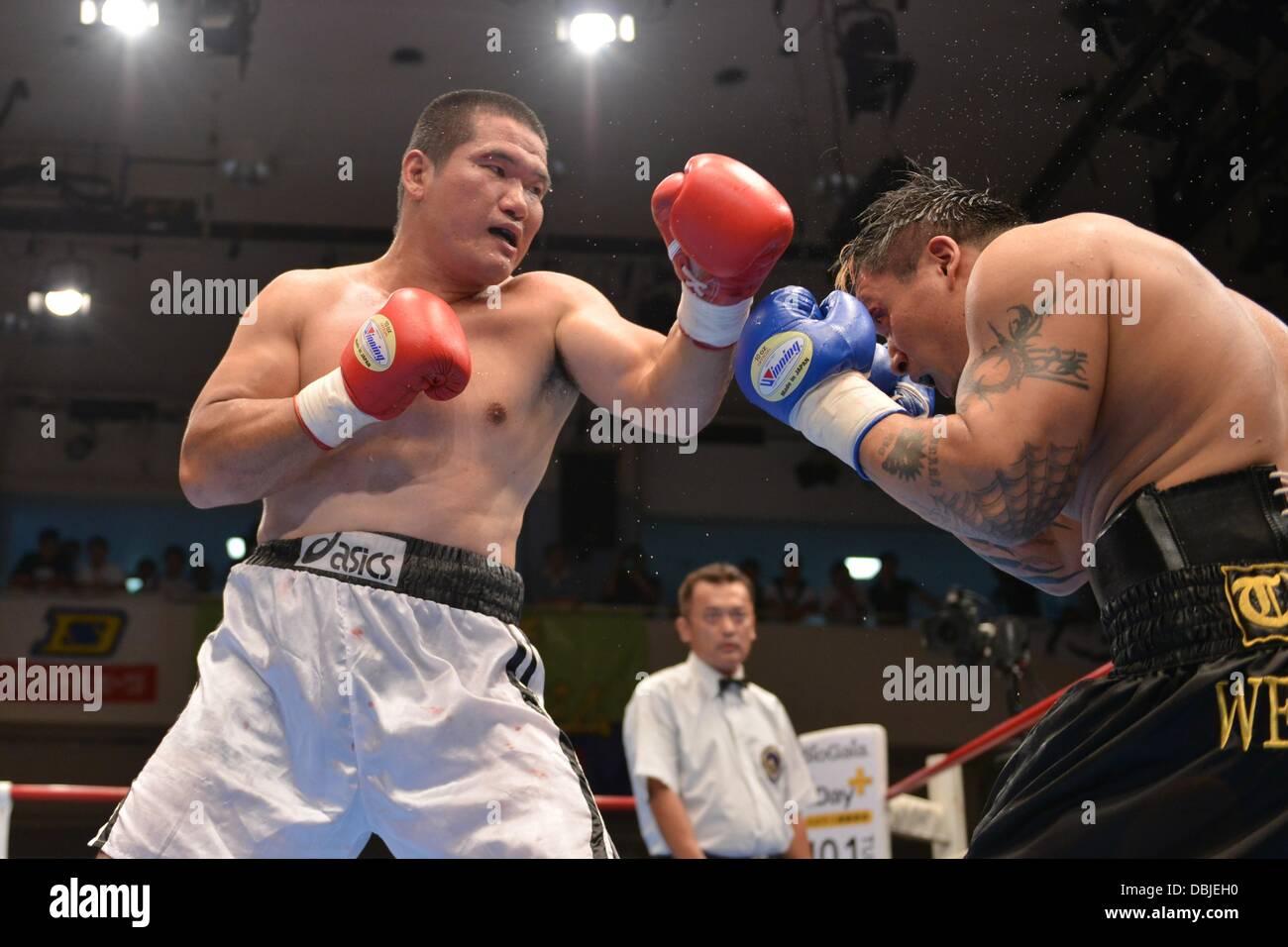 (L-R) Kotatsu Takehara Rio Hidaka (JPN), JULY 25, 2013 - Boxing ...