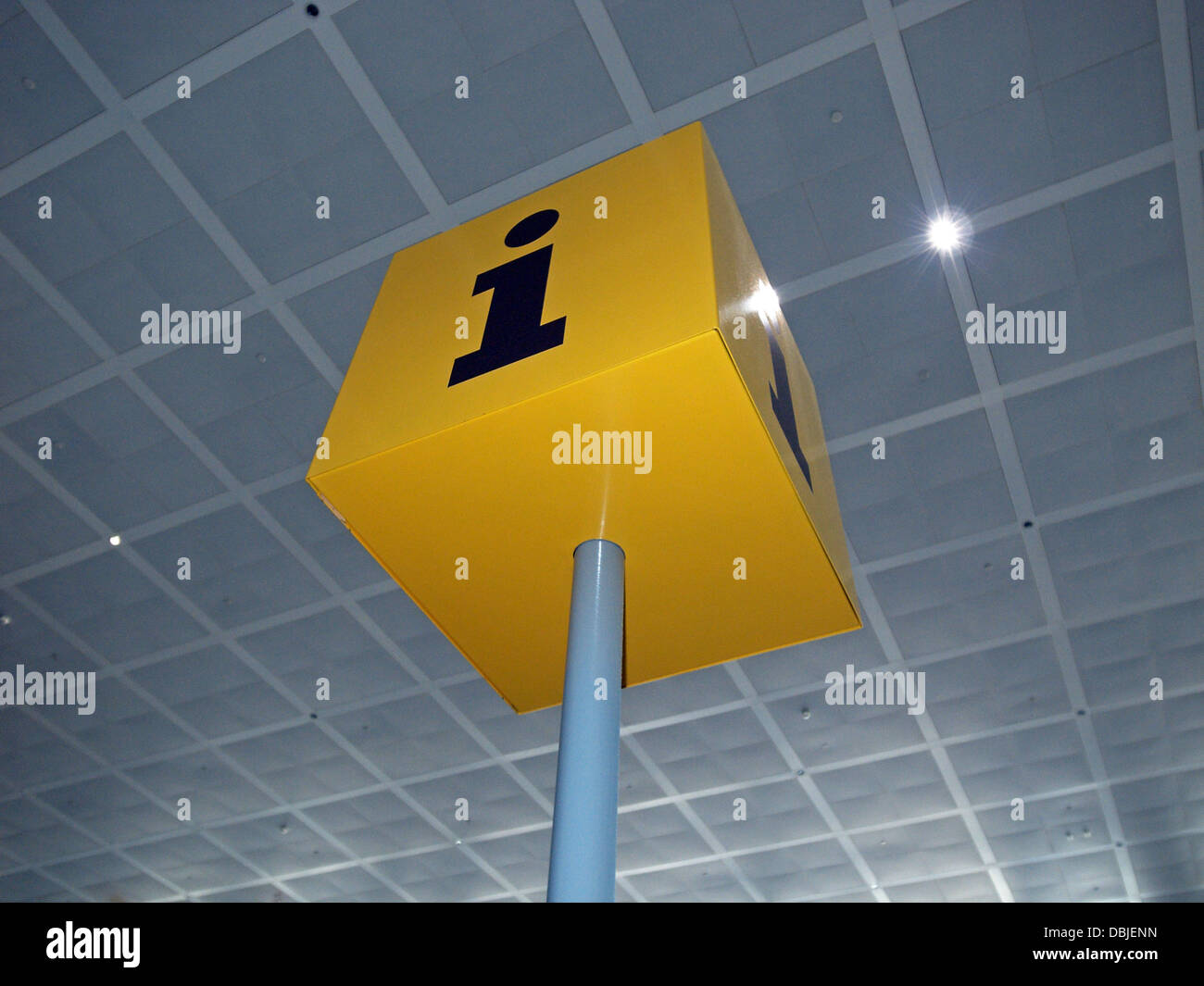 Square information sign at Malaga airport, Malaga, Malaga Province ...