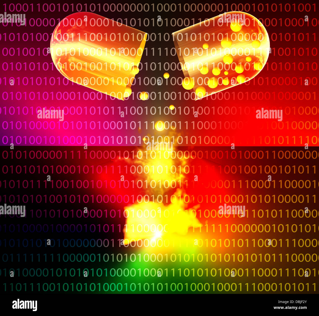 PRISM PILL MEDICINE CURE Stock Photo - Alamy