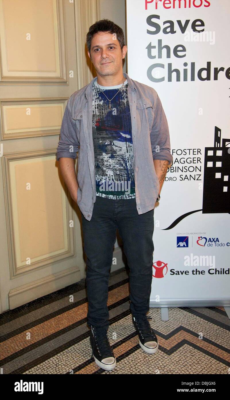 Spanish singer Alejandro Sanz attends 'Save the Children' awards press ...