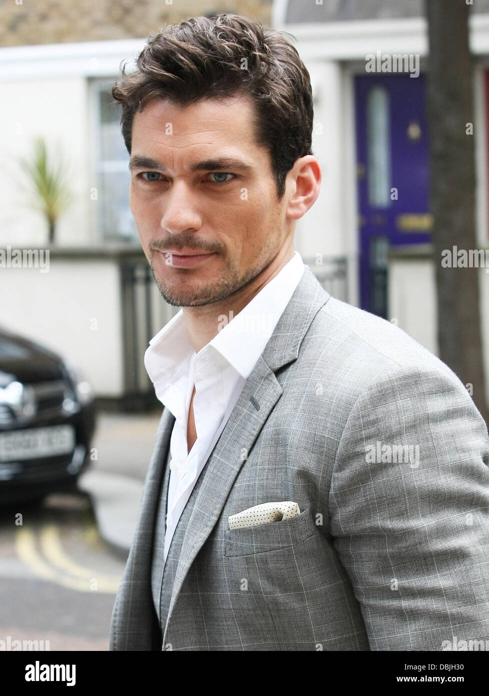 David Gandy Celebrities outside the ITV television studios London ...