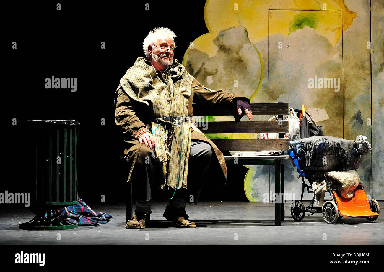 Peter Edbrook, performing for the 'Mr Stink' photocall at the Hackney ...