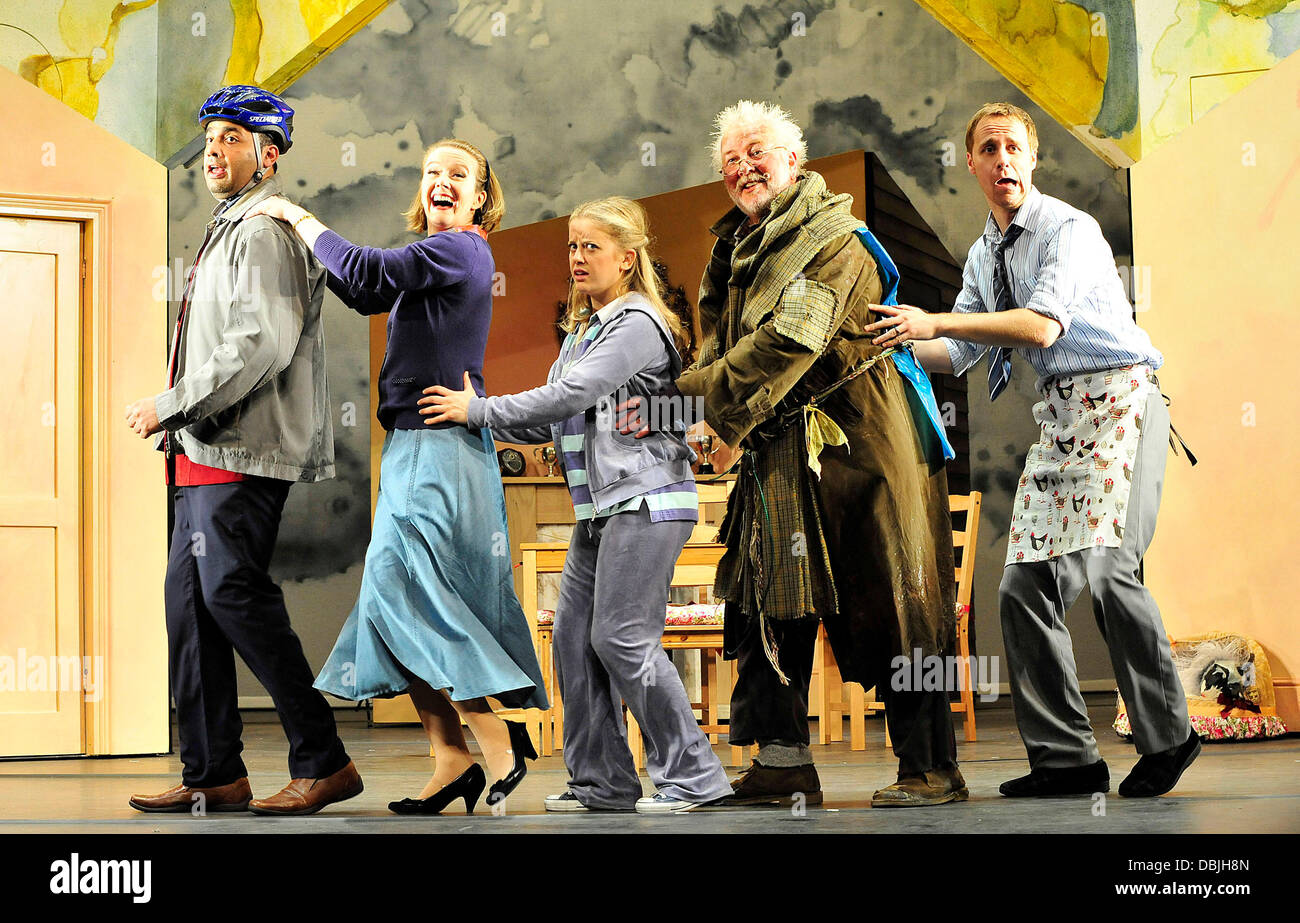Cast, performing for the 'Mr Stink' photocall at the Hackney Empire ...