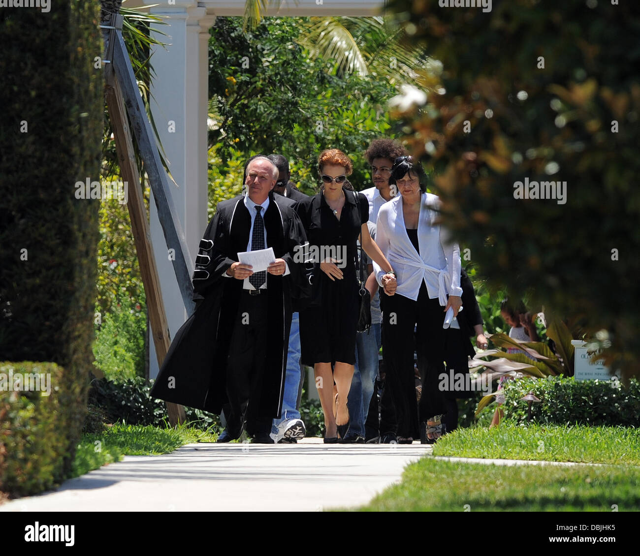 Family members at a private memorial service for Clarence Clemons of ...