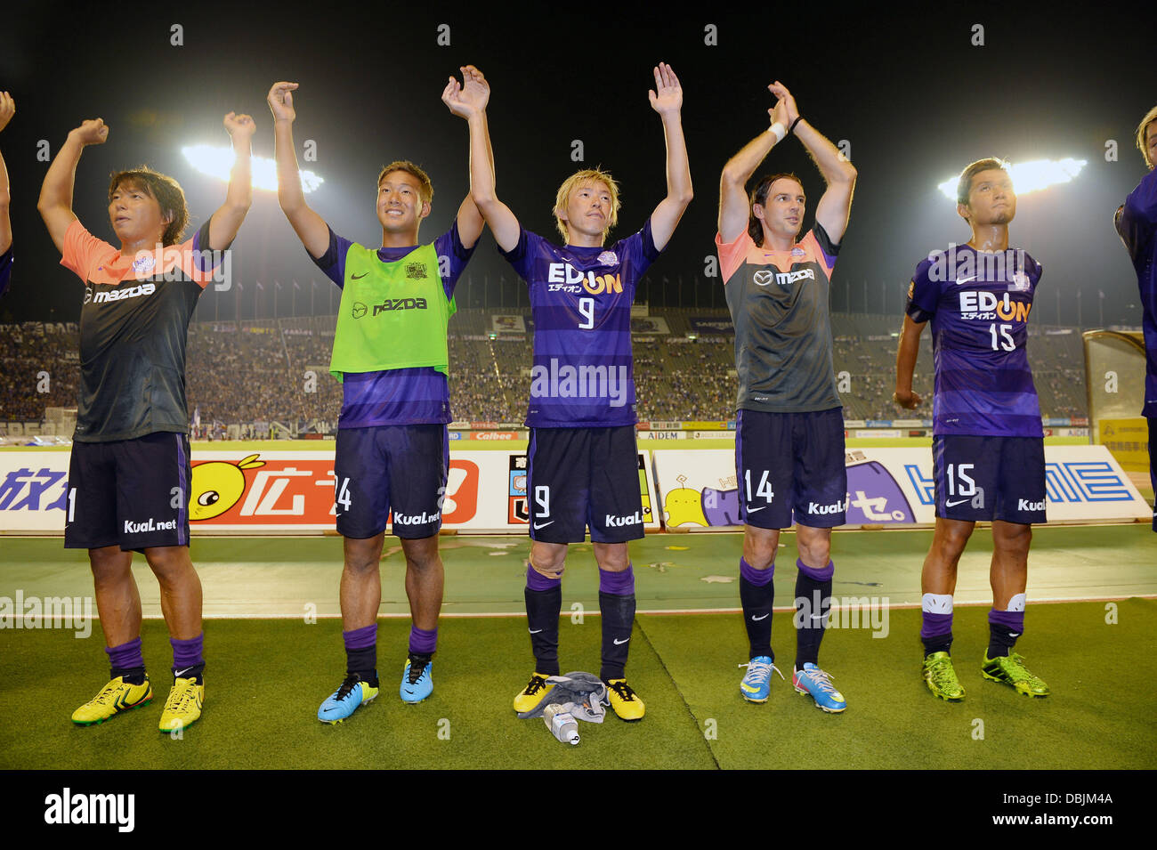Hiroshima, Japan. 31st , 2013. Sanfrecce Hiroshima team group Football ...