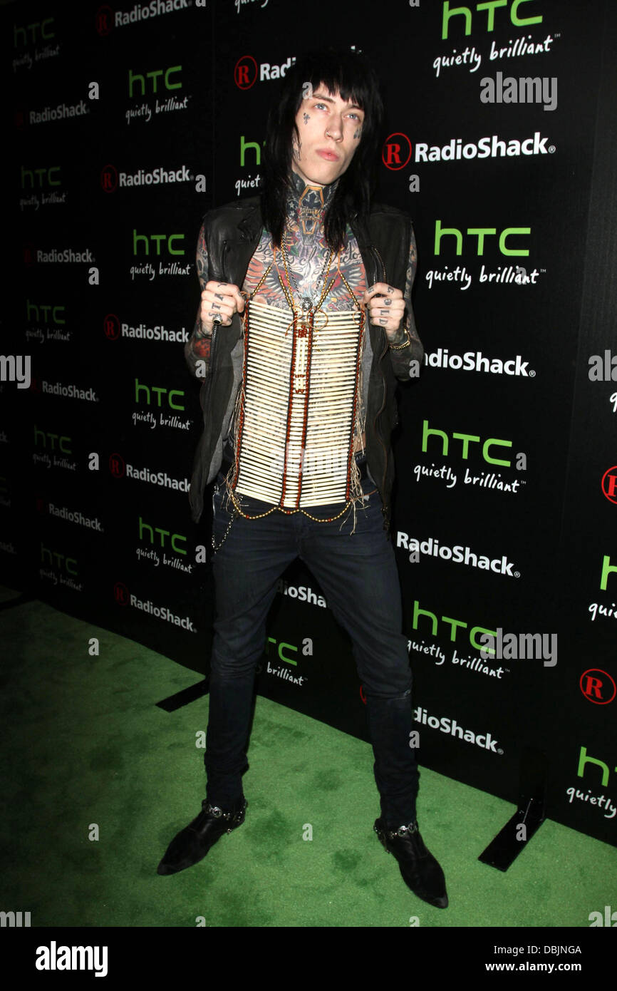 Trace Cyrus Radioshack's HTC EVO 3D launch party held at The RadioShack ...