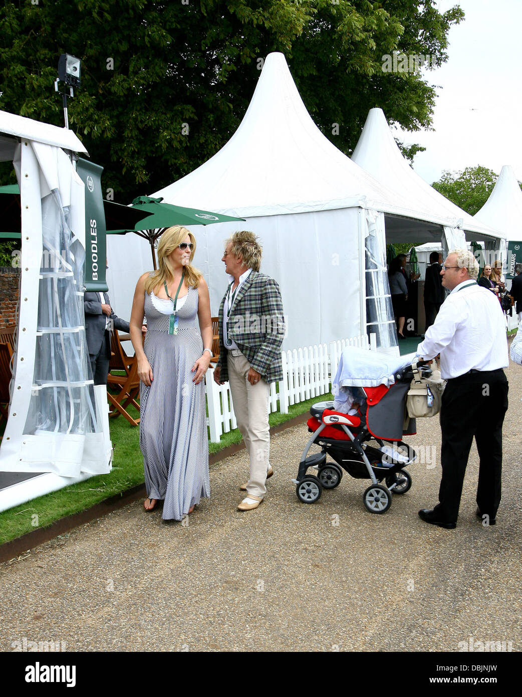 Penny Lancaster and Rod Stewart at the last day of the annual three day ...