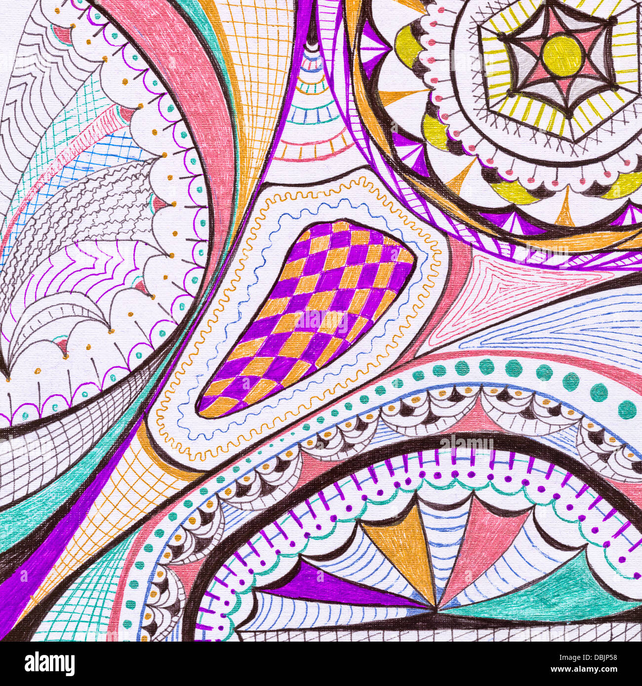 abstract pencil drawing on colored paper Stock Photo - Alamy