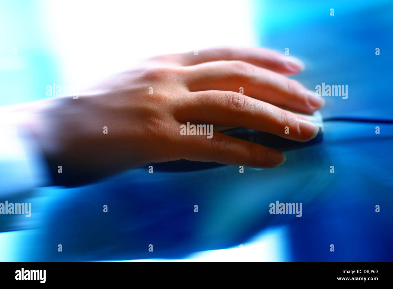 mouse work hand work background Stock Photo - Alamy