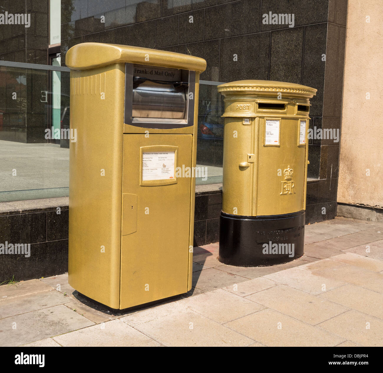 Gold Post Boxes High Resolution Stock Photography and Images - Alamy