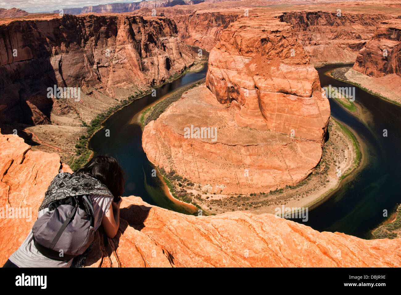 Horseshoe Bend, famous meander of the Colorado River, near Page ...
