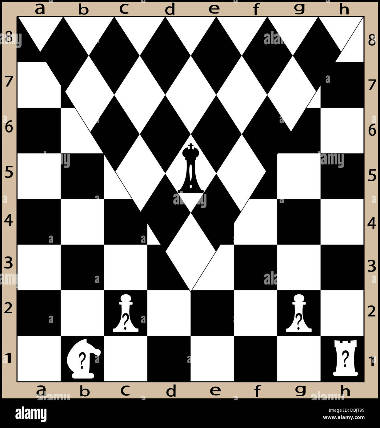 unusual move on the chess board Stock Photo - Alamy