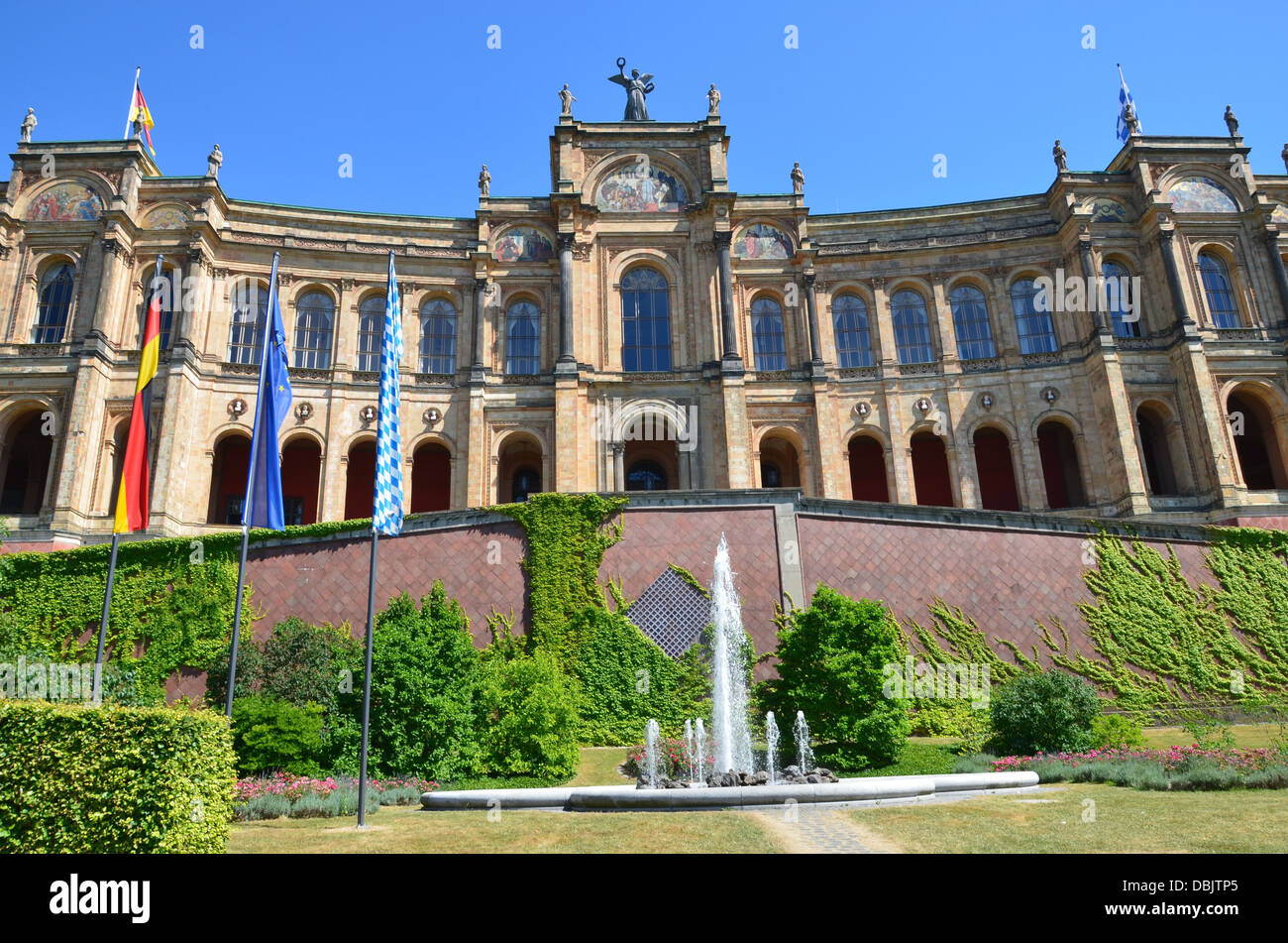 Seat since 1949 of the bavarian landtag state parliament hi-res stock ...