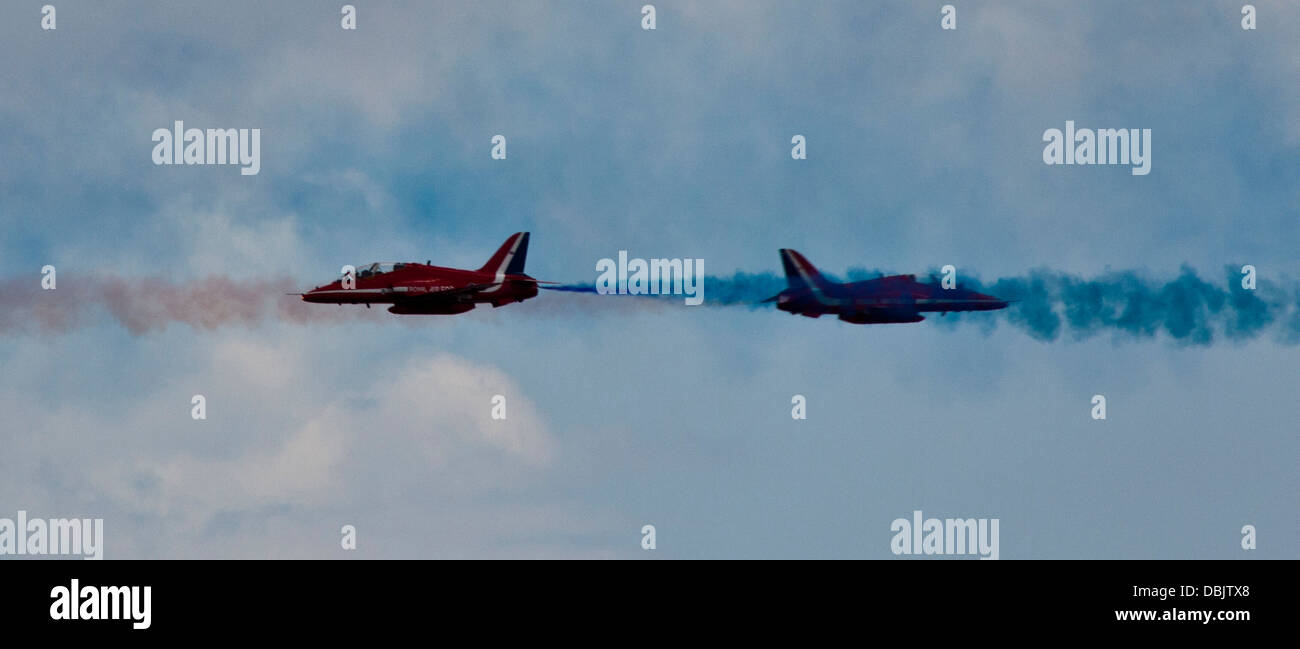 Red Arrows display team Stock Photo - Alamy