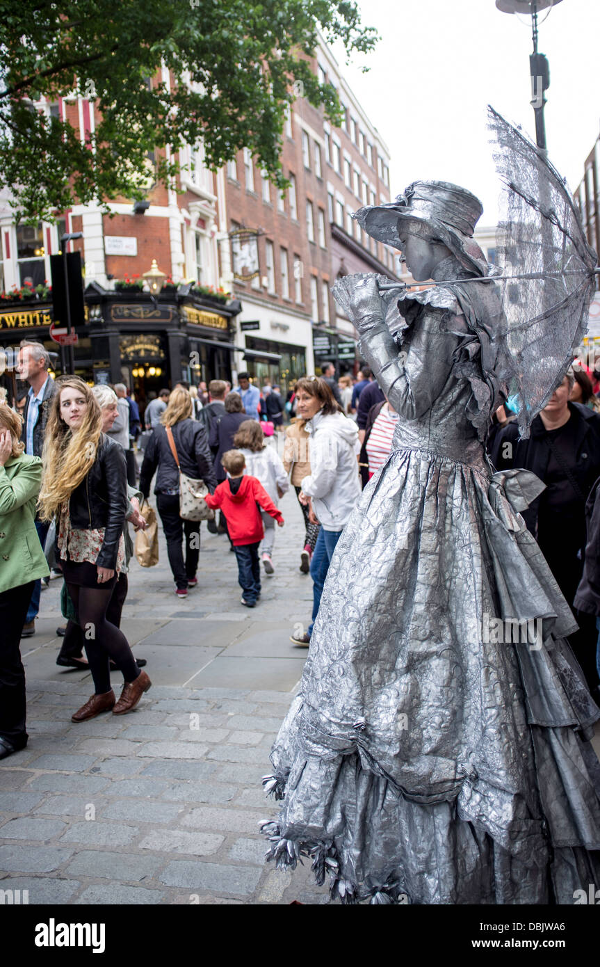Human statue covent garden london hi-res stock photography and images ...