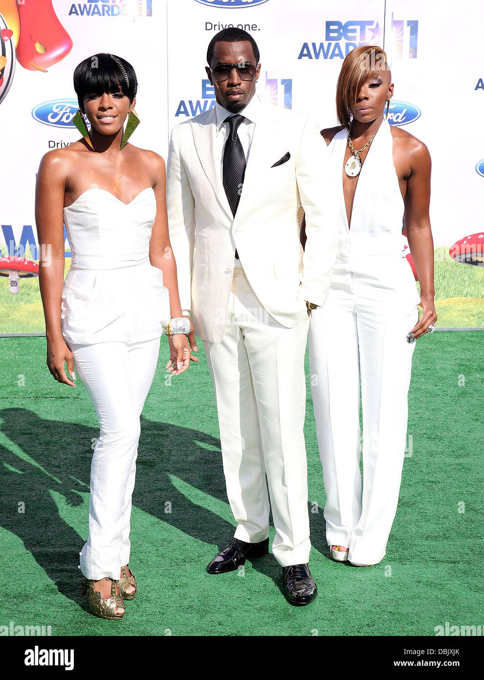 Diddy Dirty Money, consisting of Sean Combs (C), Dawn Richard (L) and ...