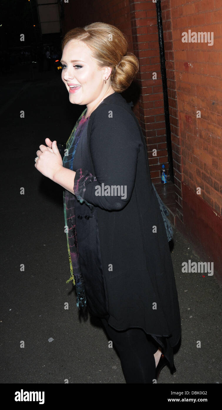 Adele aka Adele Atkins Celebrities arrive at O2 Shepherds Bush Empire ...