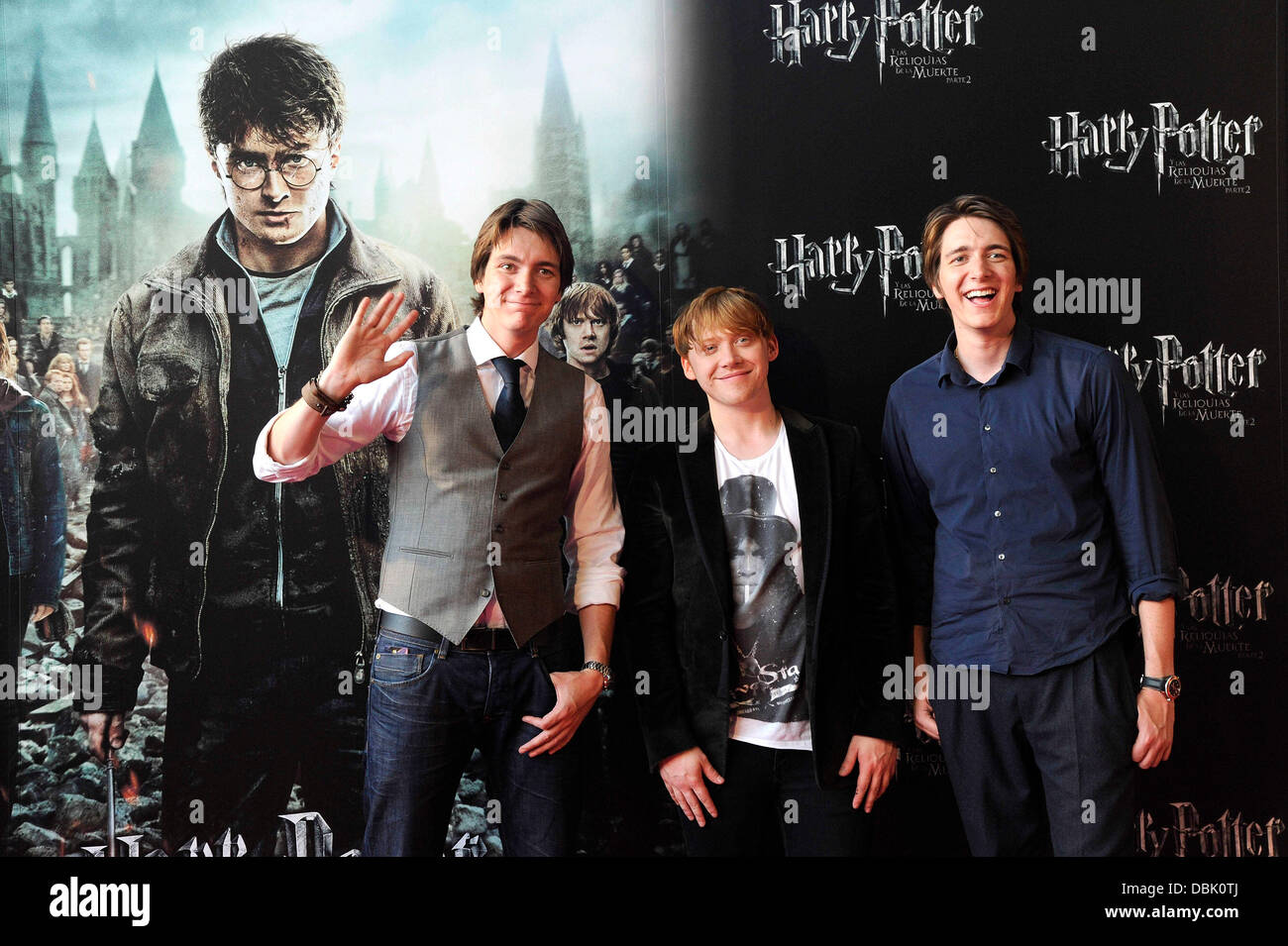 Oliver Phelps, Rupert Grint and James Phelps 'Harry Potter and the ...