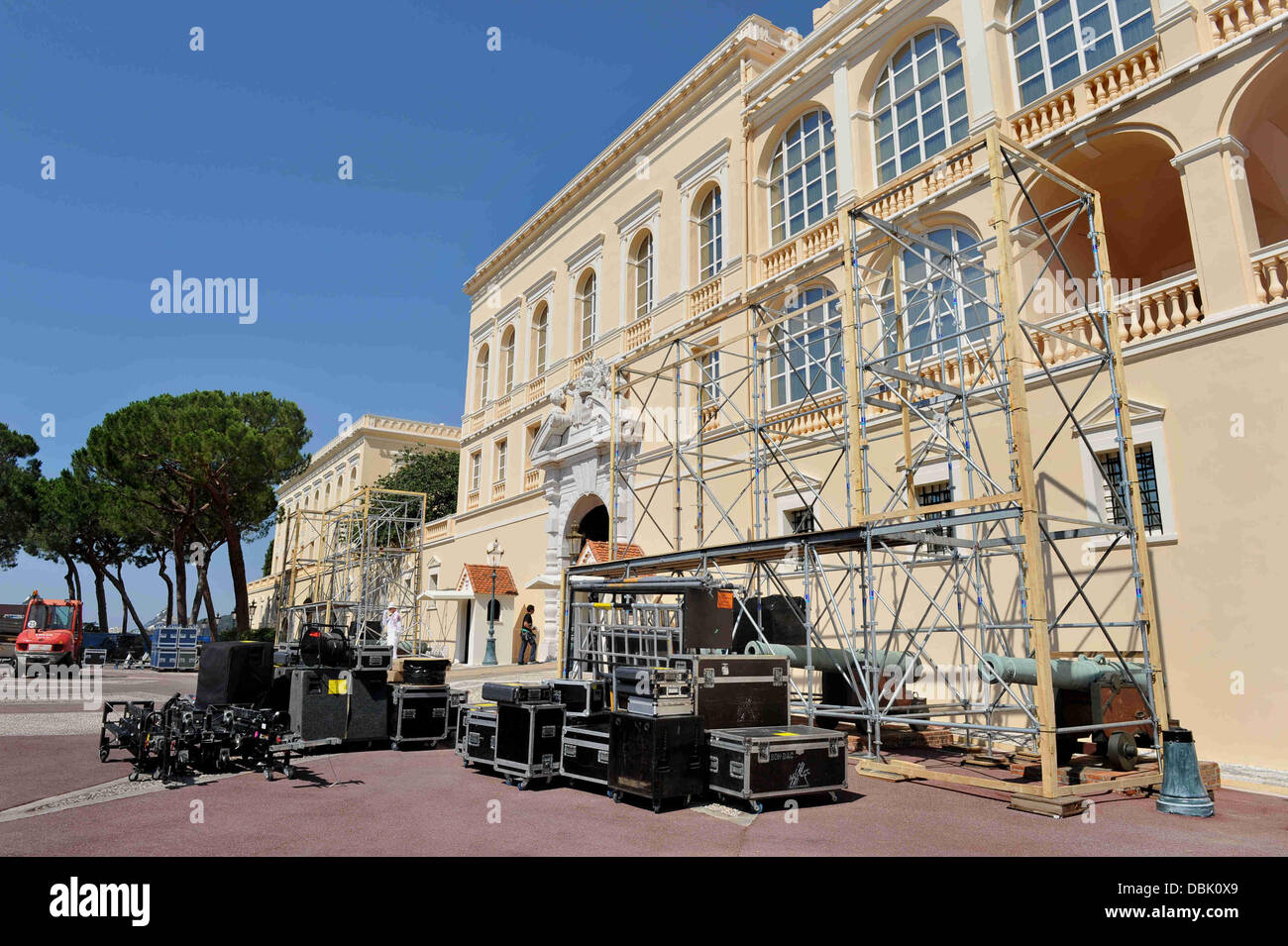 Prince's Palace of Monaco Preparations ahead of the wedding of Prince ...