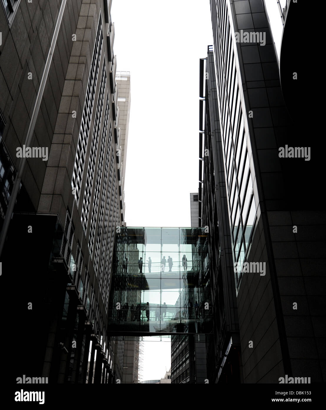 London City Building with walkway Stock Photo - Alamy