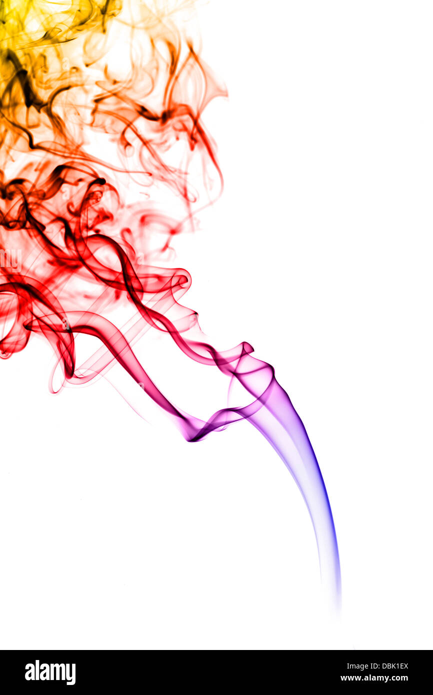 Colour smoke creating interesting shapes & patterns Stock Photo - Alamy