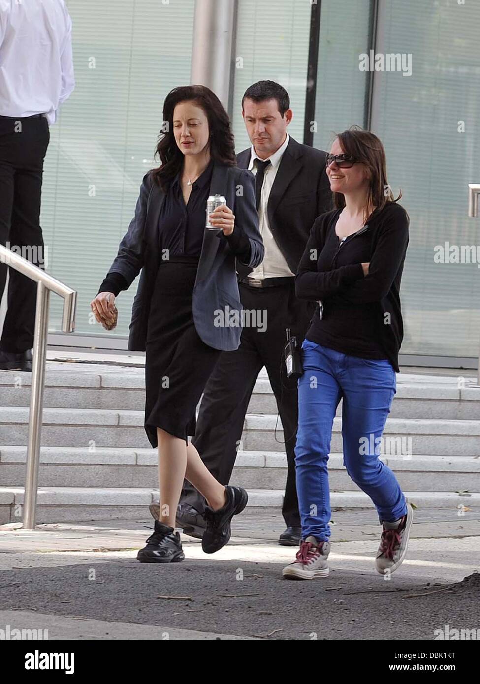 Andrea Riseborough on the set of her new movie "Shadow Dancer" The cast ...