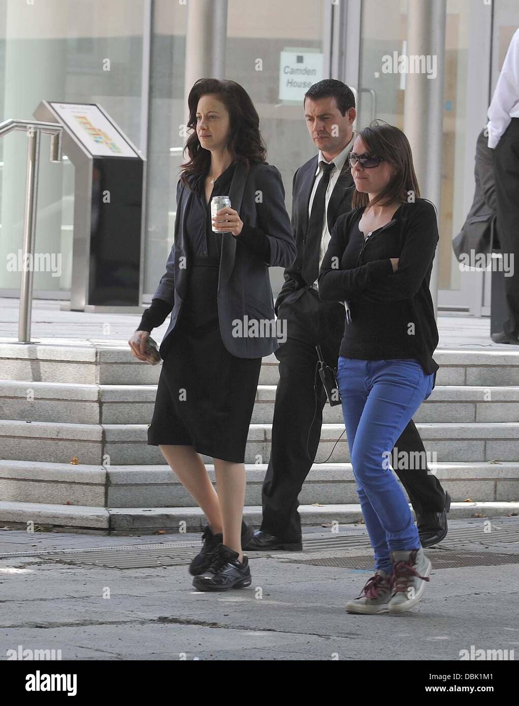 Andrea Riseborough on the set of her new movie "Shadow Dancer" The cast ...