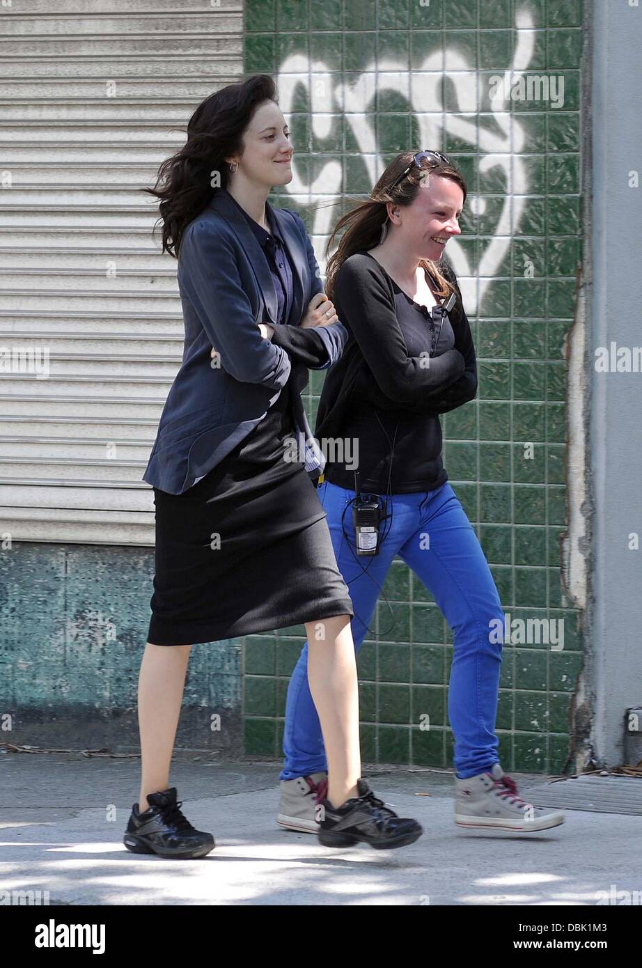 Andrea Riseborough on the set of her new movie "Shadow Dancer" The cast ...