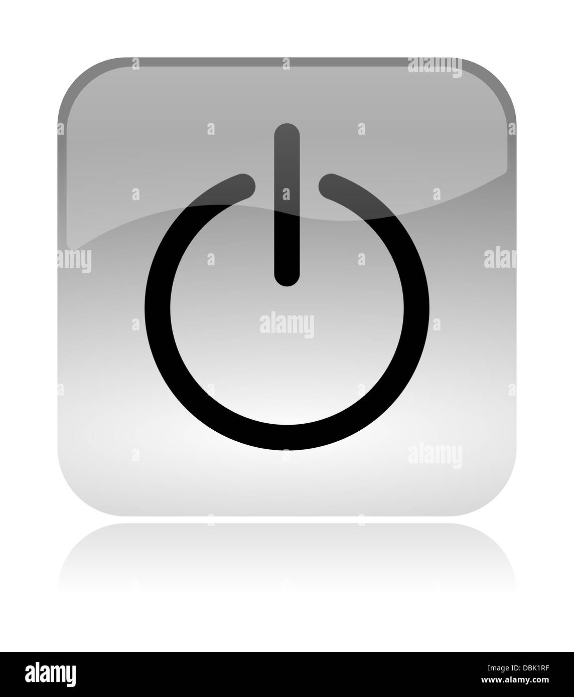 Power on icon Black and White Stock Photos & Images - Alamy