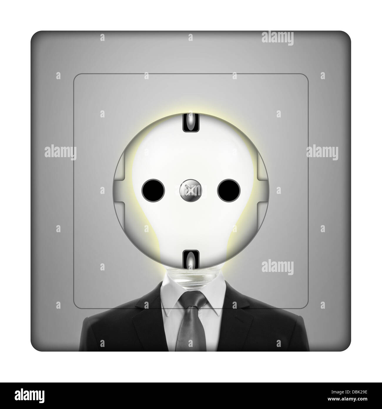 illustration of a power socket Stock Photo - Alamy