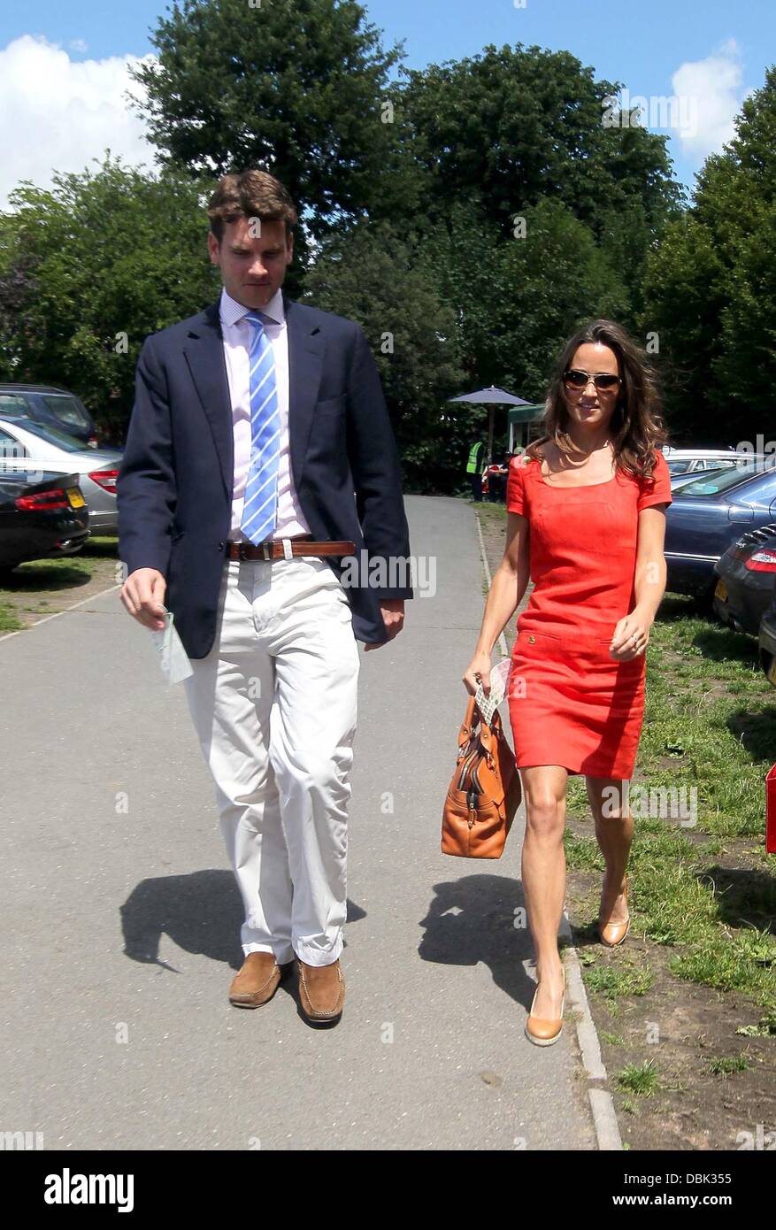 Pippa Middleton and Alex Loudon arriving at Wimbledon London, England ...