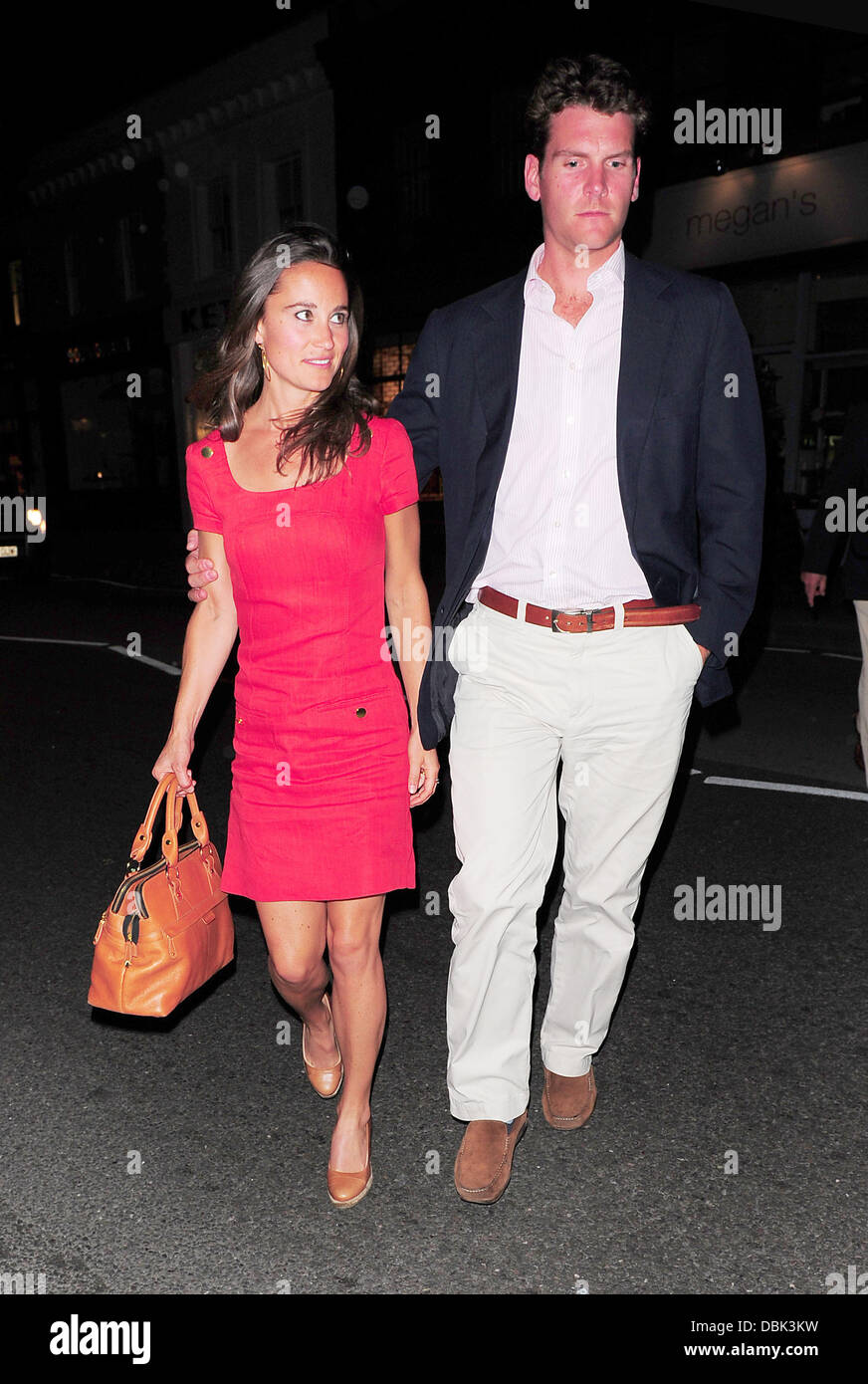 Pippa Middleton and Alex Loudon leaving Megans restaurant on Kings Road ...