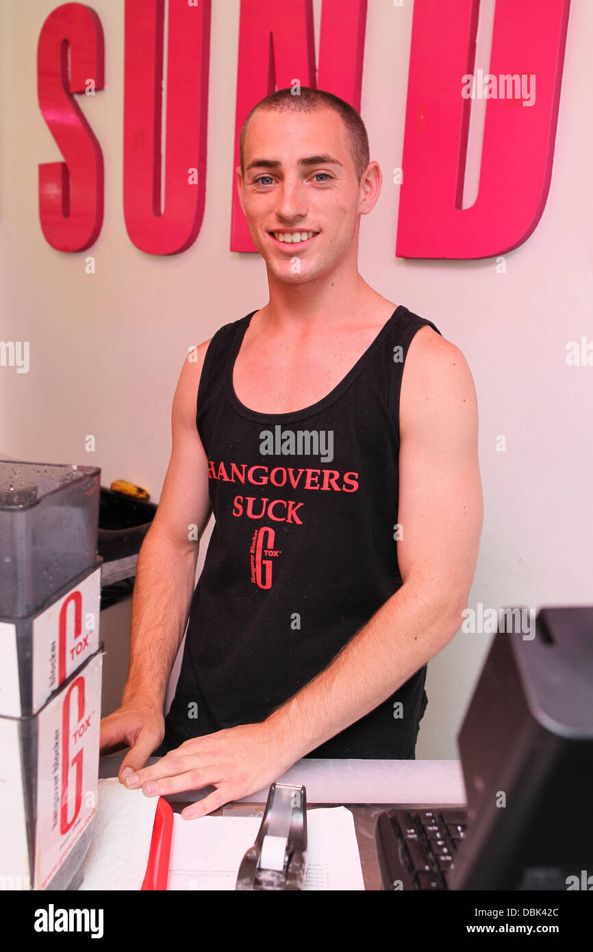 Jesse Mack at the Millions Of Milkshakes store in West Hollywood Zach ...