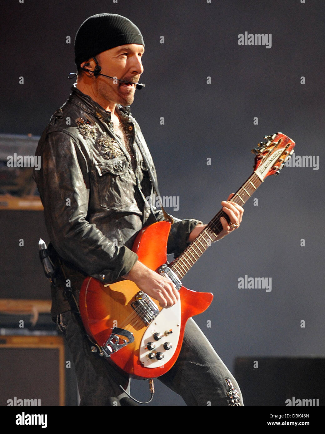 The edge u2 performing during hi-res stock photography and images - Alamy