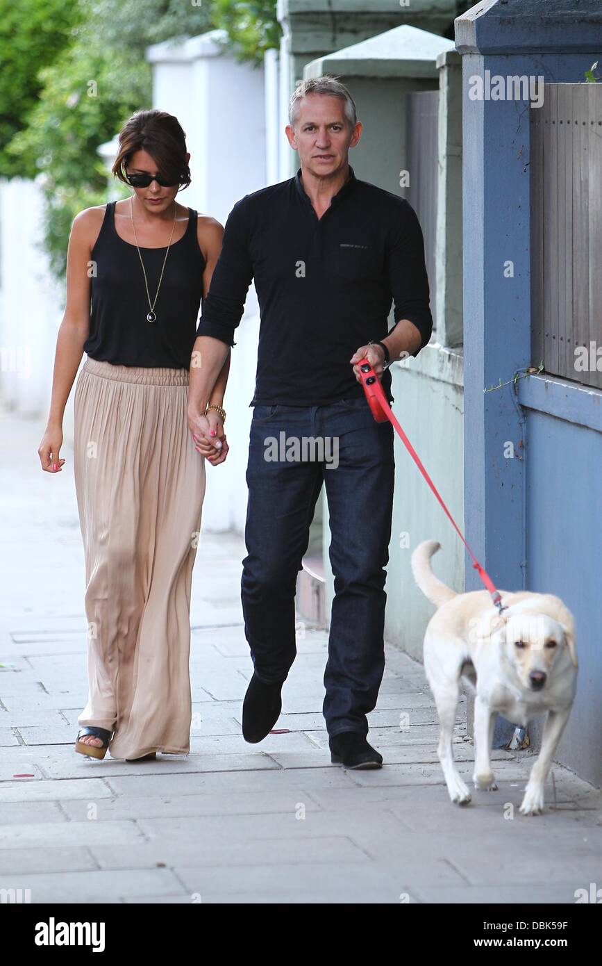 Gary Lineker and wife Danielle Lineker aka Danielle Bux with their Dog ... Gary Lineker and wife Danielle Lineker aka Danielle Bux with their Dog ...