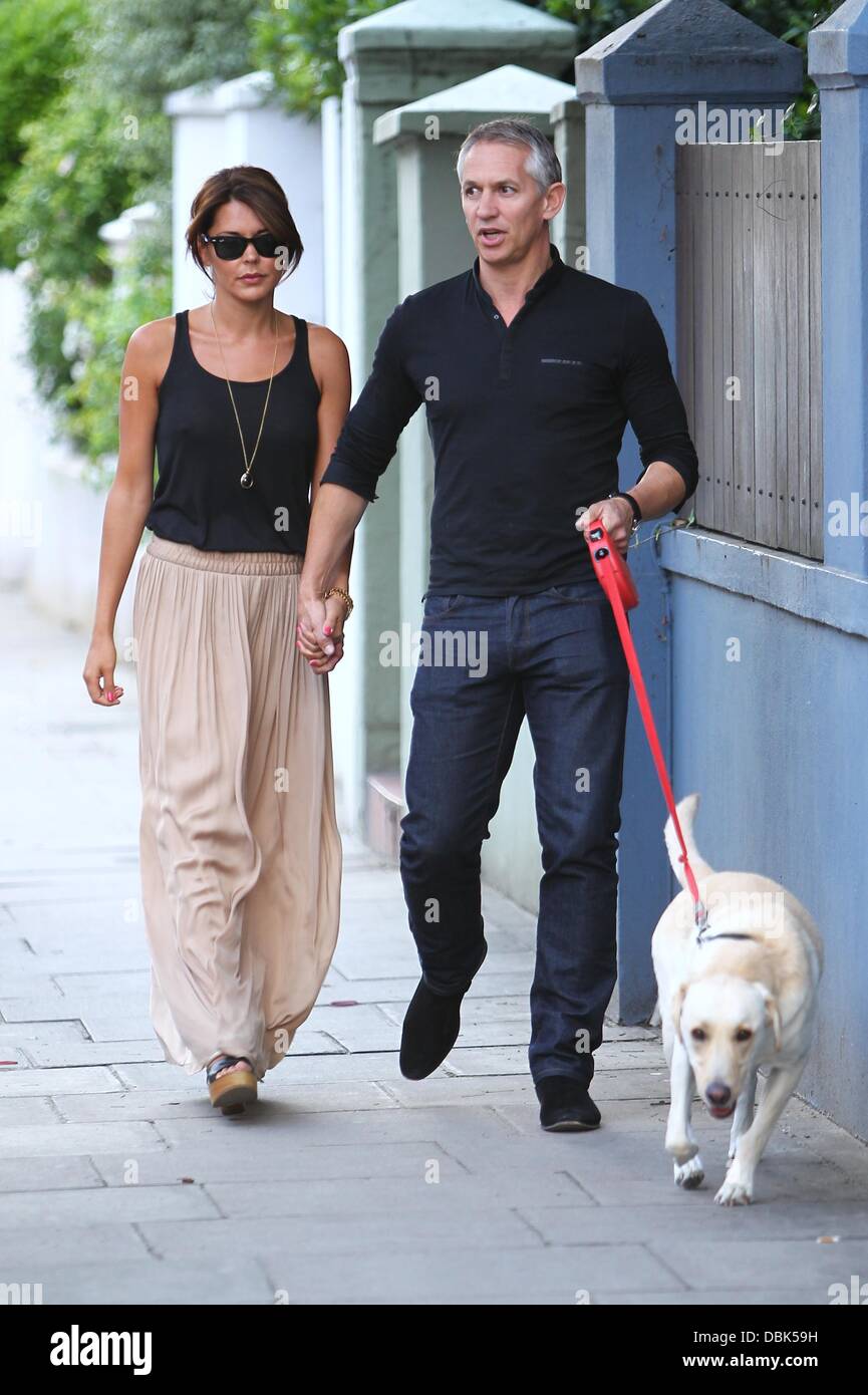 Gary Lineker and wife Danielle Lineker aka Danielle Bux with their Dog ... Gary Lineker and wife Danielle Lineker aka Danielle Bux with their Dog ...