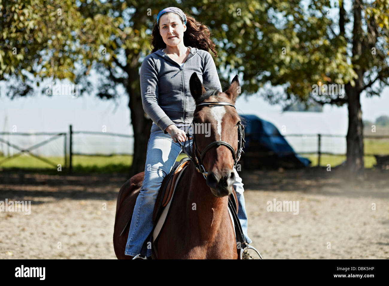 Horse riding school and adult hi-res stock photography and images - Alamy