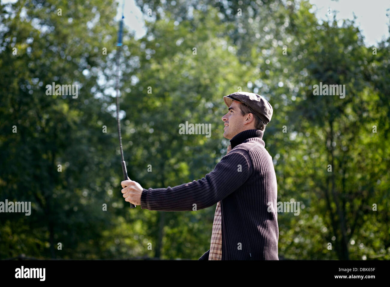 Holding whip man hi-res stock photography and images - Alamy