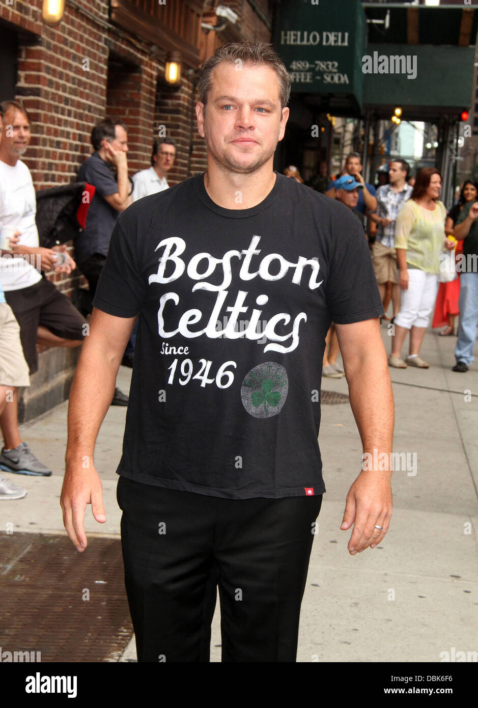 New York, New York, USA. 31st July, 2013. Actor MATT DAMON at his ...