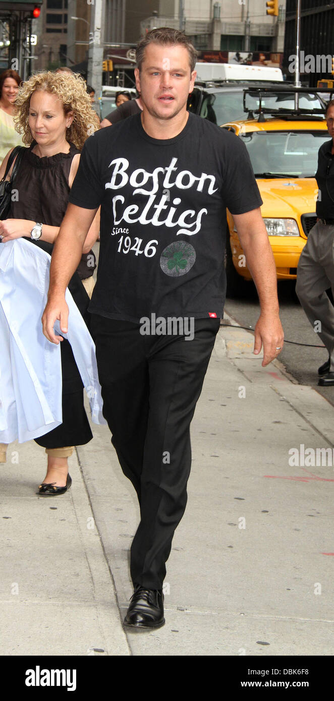 New York, New York, USA. 31st July, 2013. Actor MATT DAMON at his ...