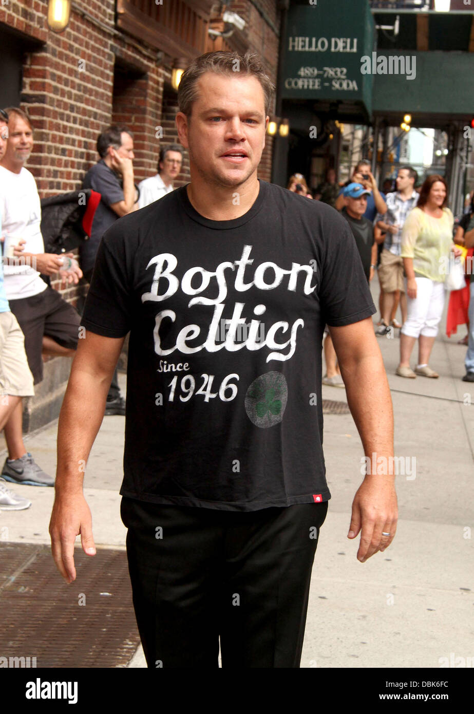 New York, New York, USA. 31st July, 2013. Actor MATT DAMON at his ...