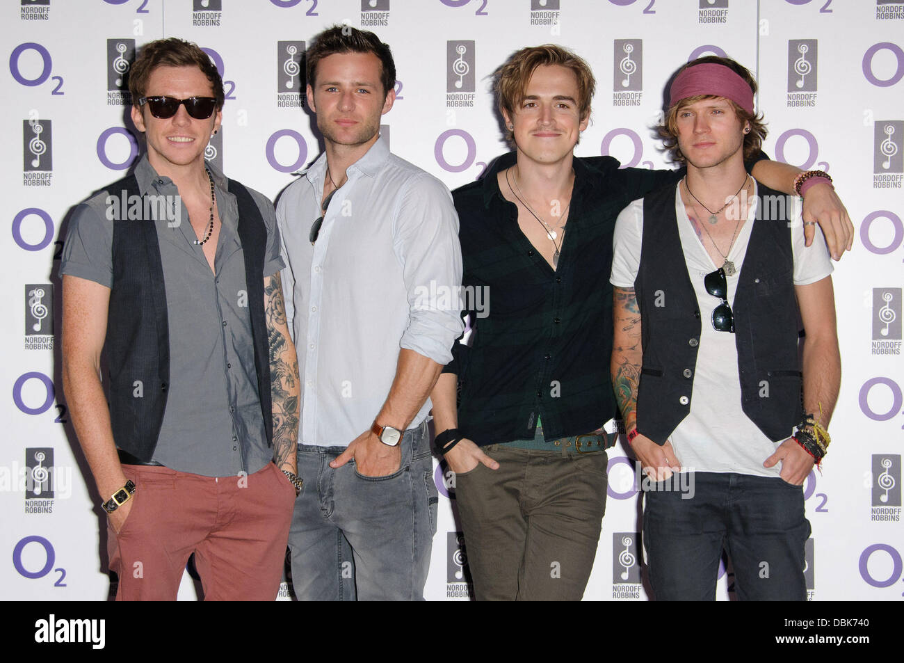 Danny Jones, Harry Judd, Tom Fletcher and Dougie Poynter of Mcfly Nordoff Robbins O2 Silver Clef ...