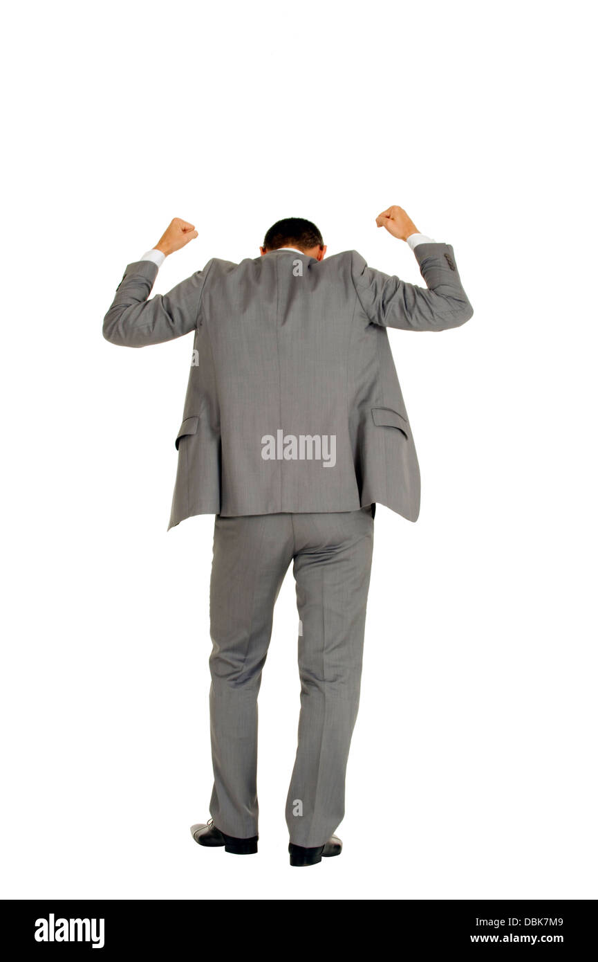 Successful businessman back view isolated hi-res stock photography and ...
