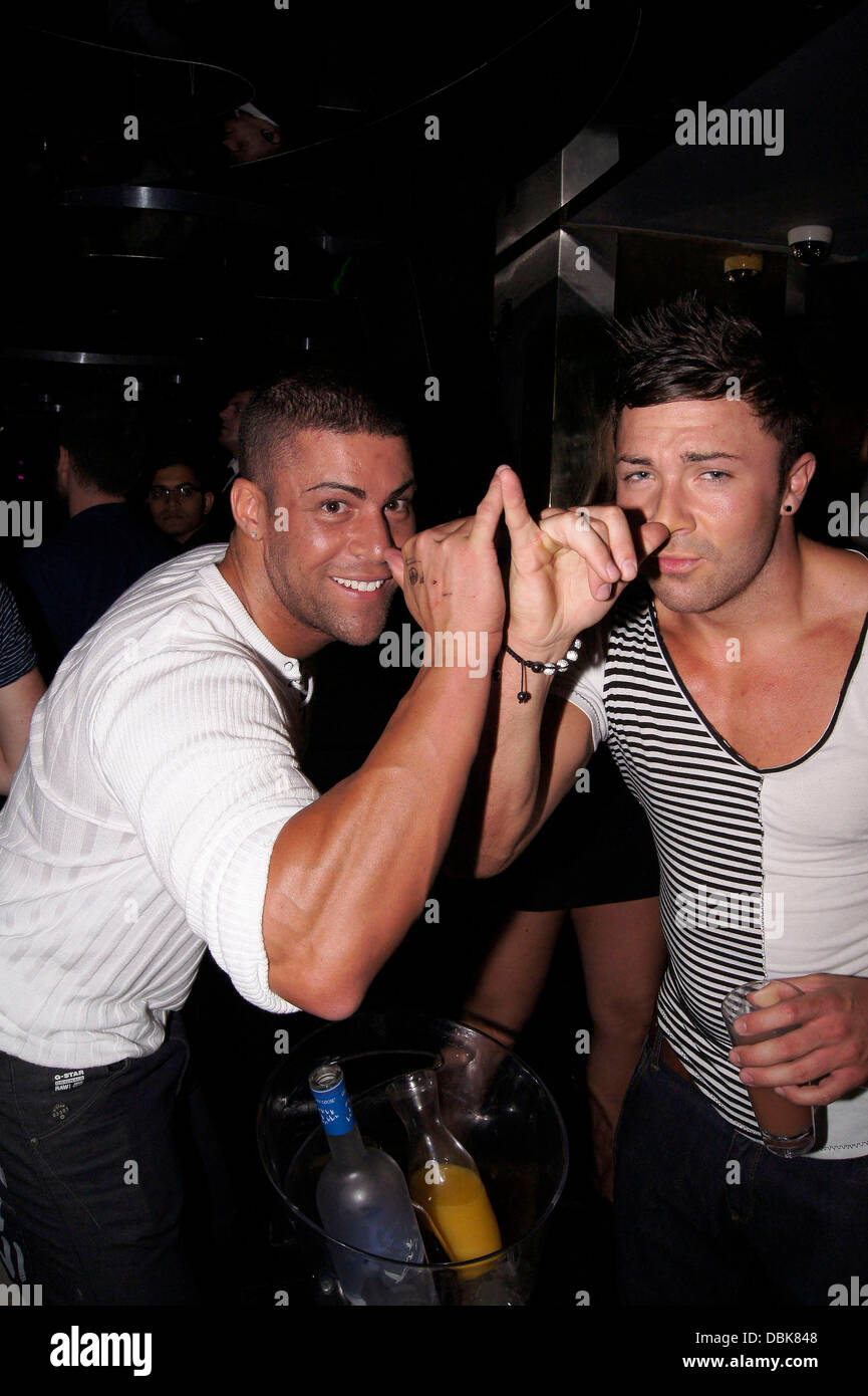 Jay Gardner and James Tindale of 'Geordie Shore' Celebrities party at ...