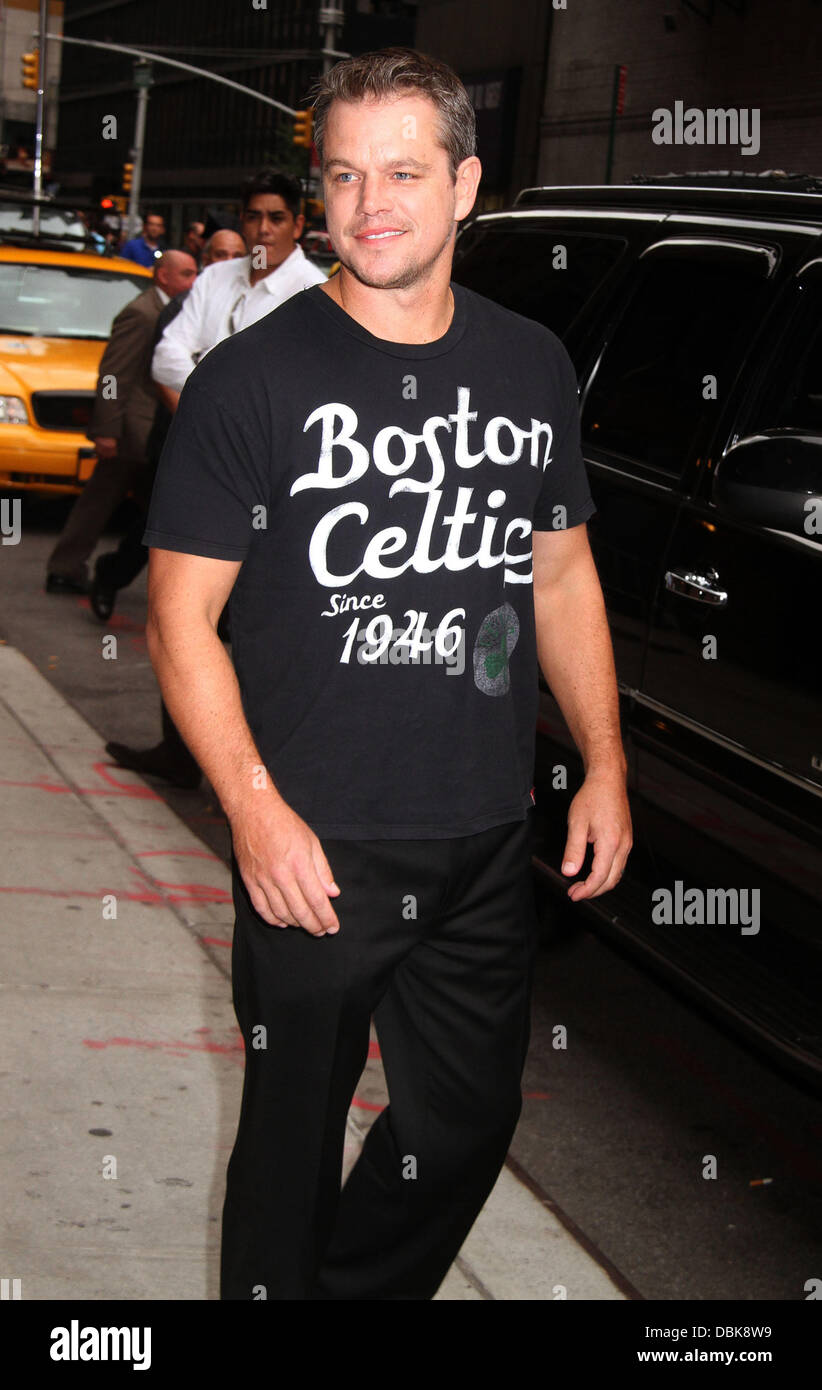 New York, New York, USA. 31st July, 2013. Actor MATT DAMON at his ...