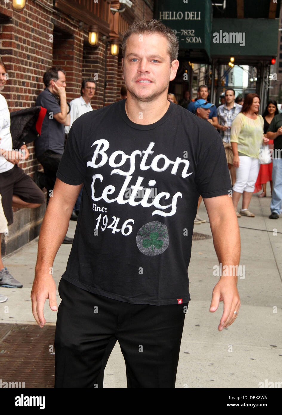 New York, New York, USA. 31st July, 2013. Actor MATT DAMON at his ...