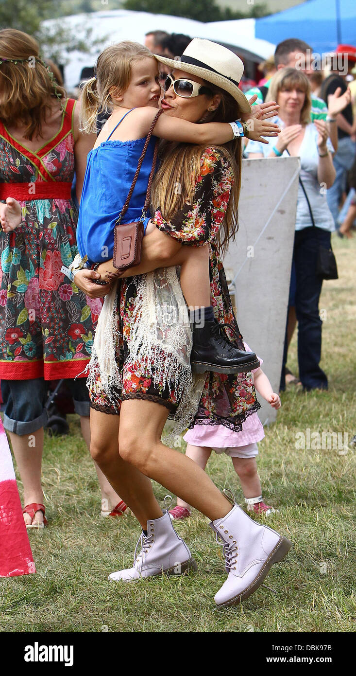 Elen Rivas and her daughter Isla The Cornbury Music Festival 2011 ...