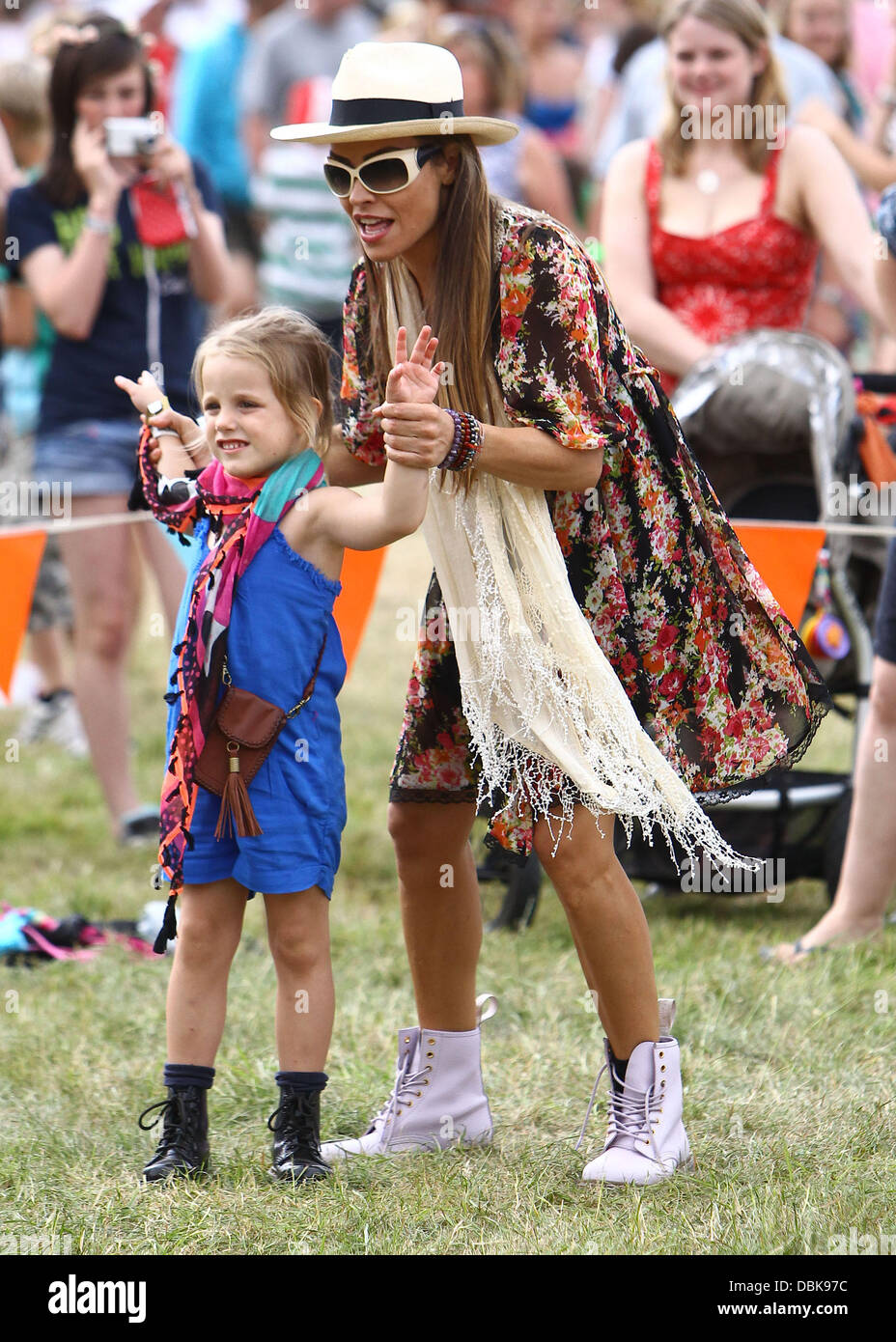 Elen Rivas and her daughter Isla The Cornbury Music Festival 2011 ...