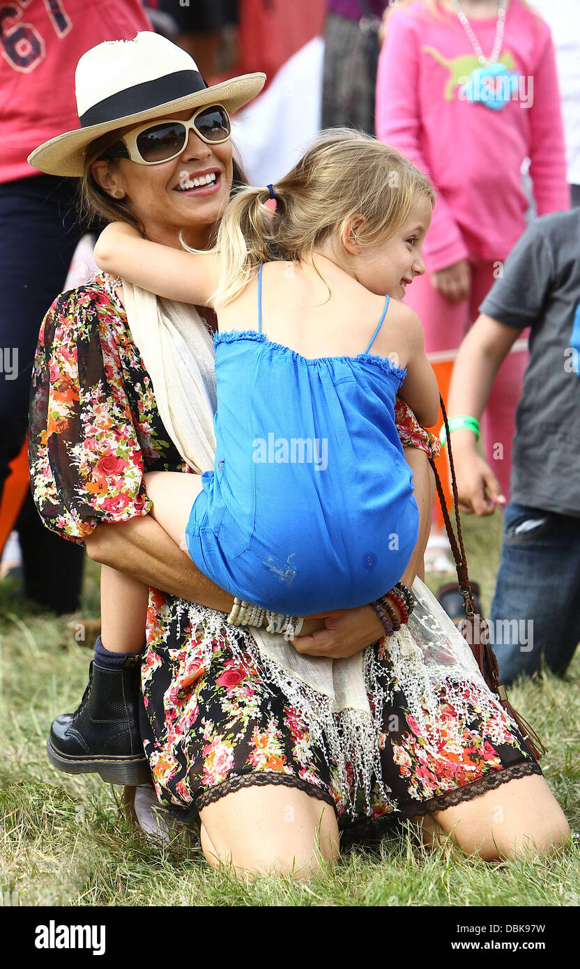 Elen Rivas and her daughter Isla The Cornbury Music Festival 2011 ...